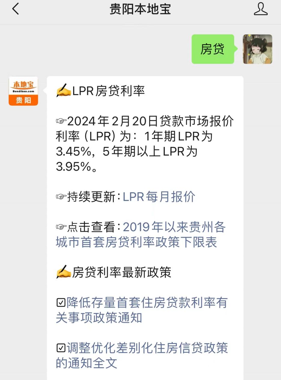 2024年lpr利率一览表（附调整时间）- 贵阳本地宝
