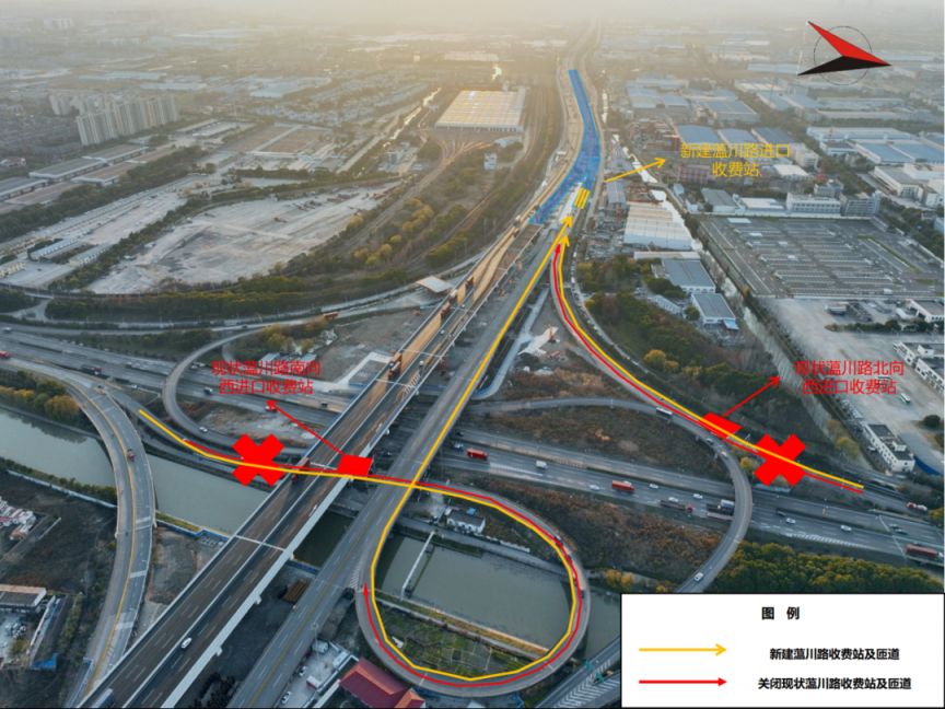 2月10日晚24时起G1503蕰川公路立交安亭方向匝道封闭施工- 上海本地宝