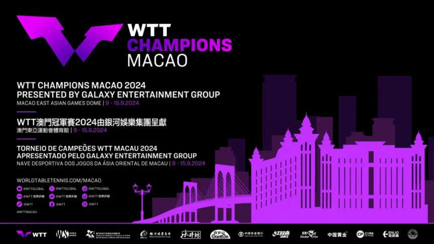 WTT澳门冠军赛2024每日对阵赛程（持续更新）- 珠海本地宝